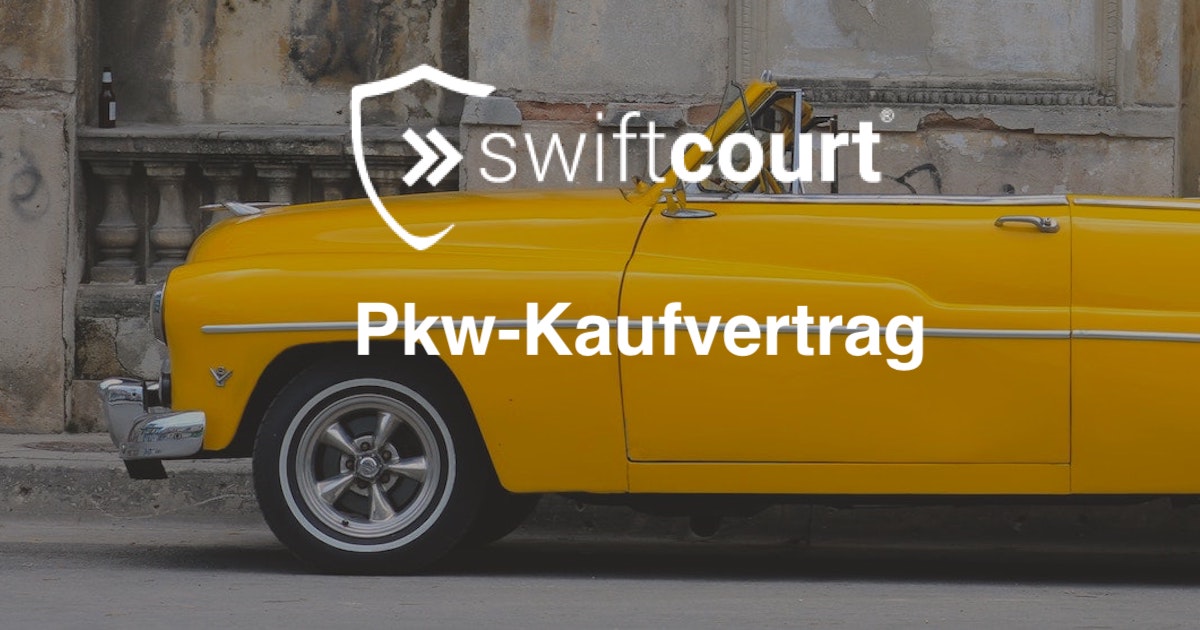 Pkw-Kaufvertrag – das sollten Käufer und Verkäufer wissen